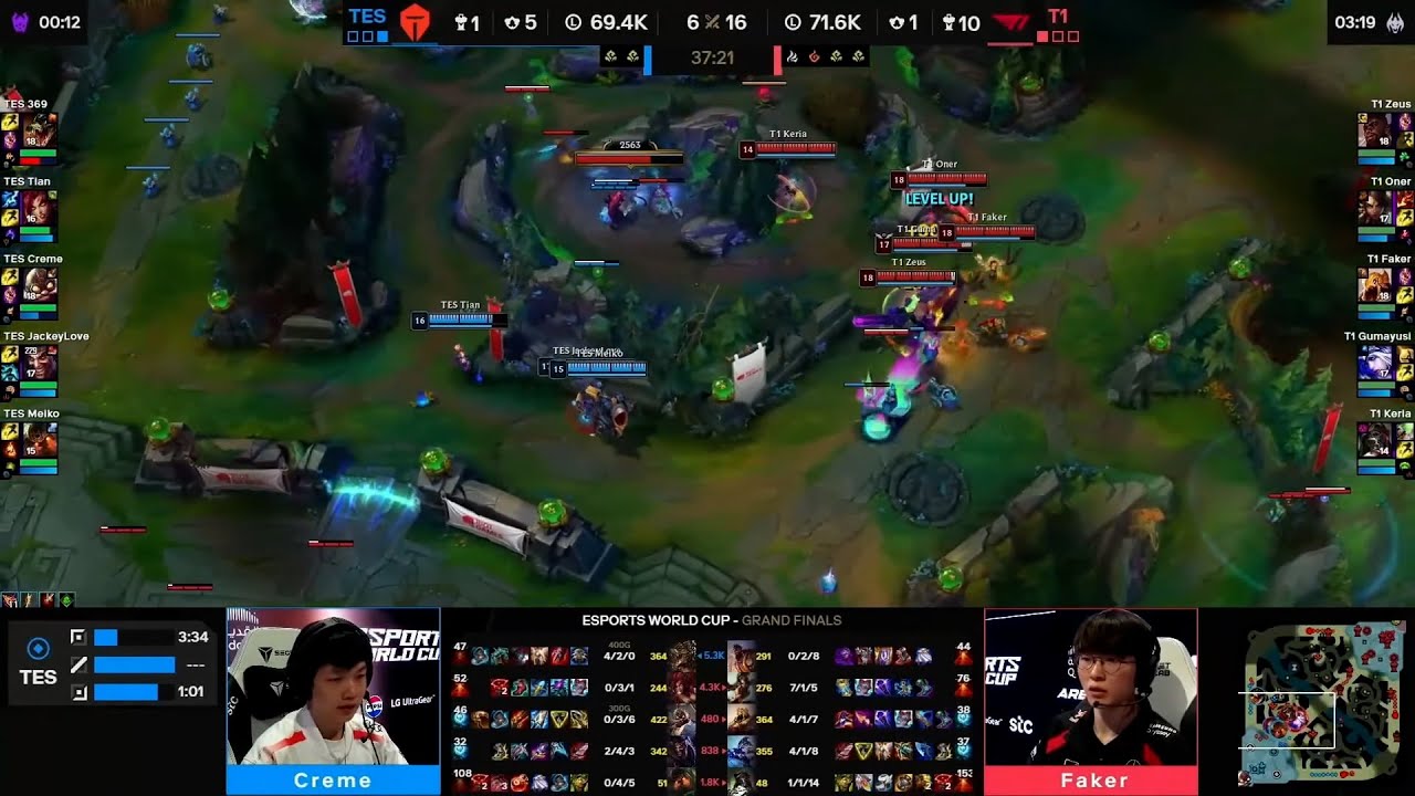 T1 Vs TES | Full Ván 3 Chung Kết LMHT Esport World Cup - YouTube