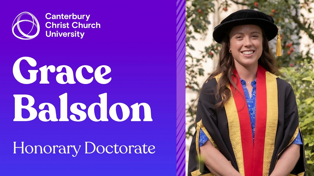 Grace Balsdon - Honorary Doctorate Interview at Canterbury Christ ...