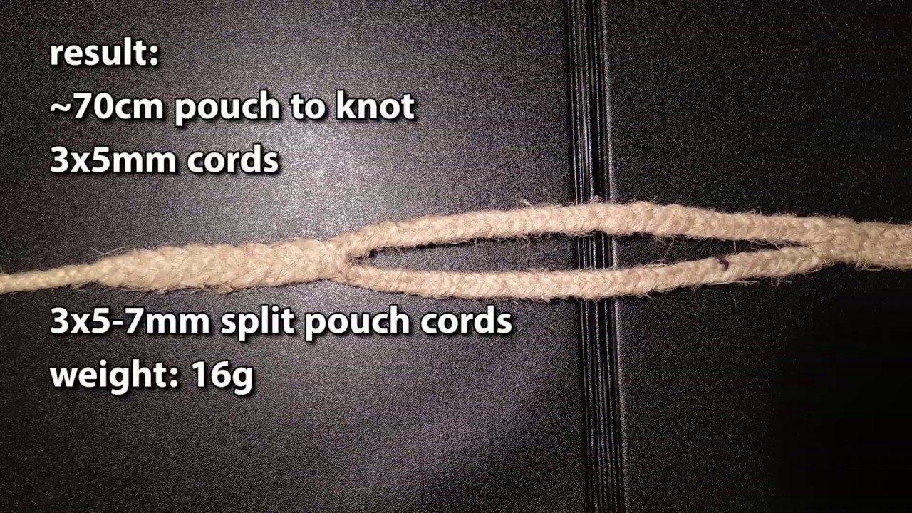 How to Make a simple Braid Split pouch Sling - YouTube