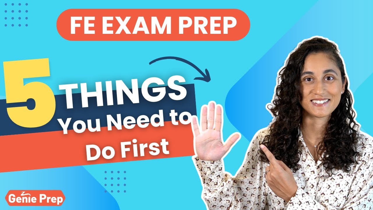 5 Things You MUST Do Before Studying for the FE Exam | FE Exam Prep ...