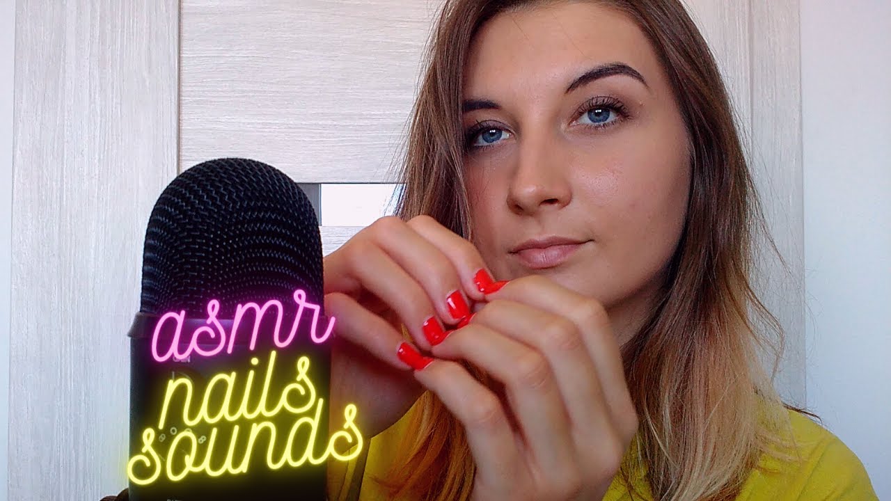 ASMR | RED NAILS TAPPING AND HAND SOUNDS ~ - YouTube