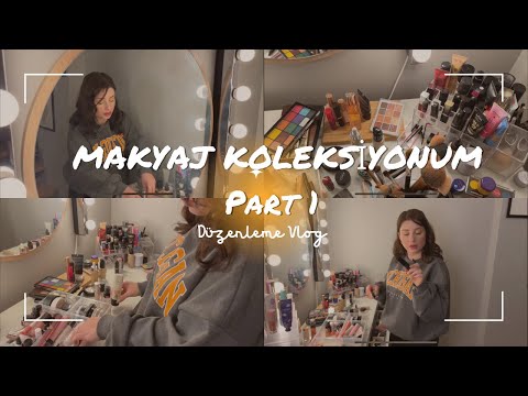 Makyaj Koleksiyonumu Düzenliyorum - Part 1 - Vlog Tadında Temizlik, Verilecekler, Bitenler 👌🏽