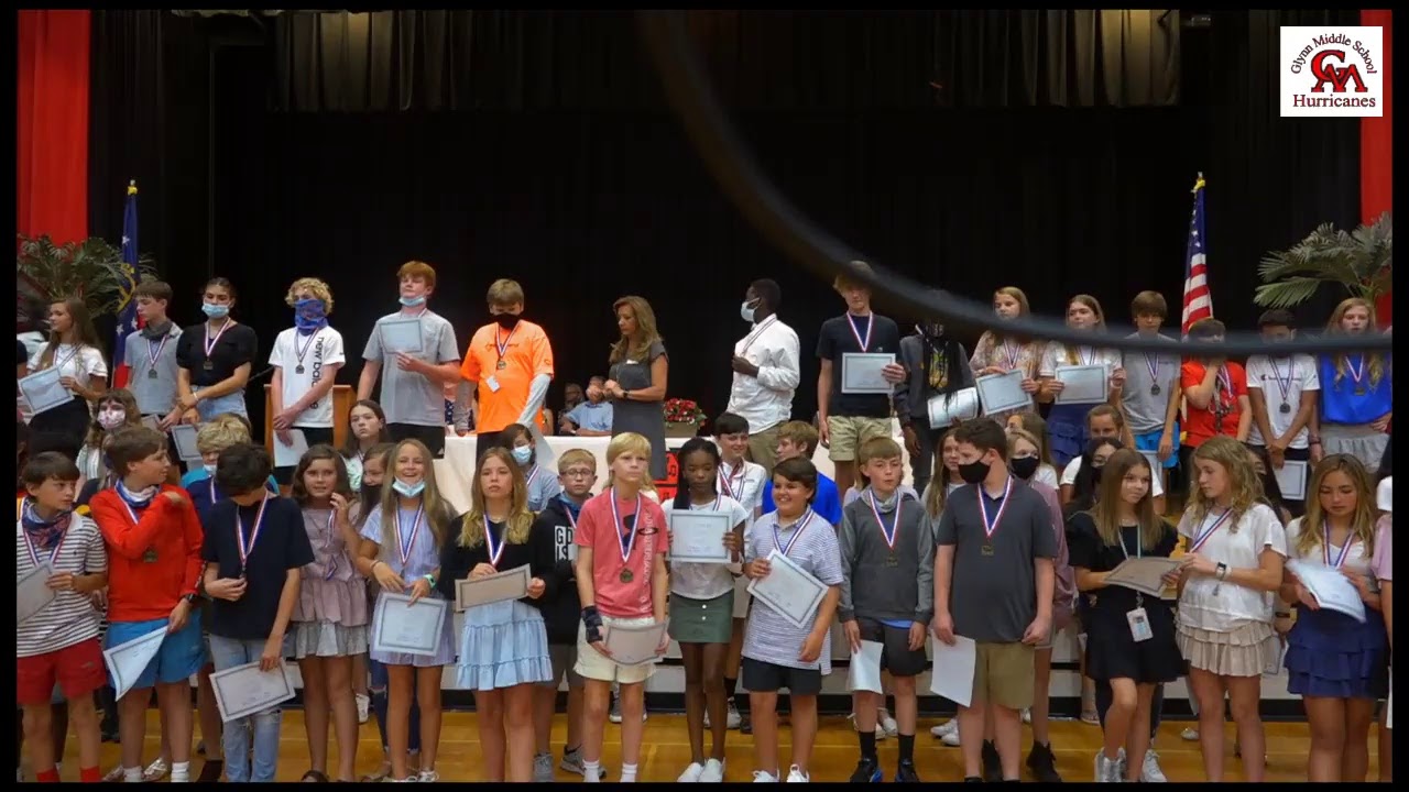 Honors Day for 6th Grade at Glynn Middle - YouTube