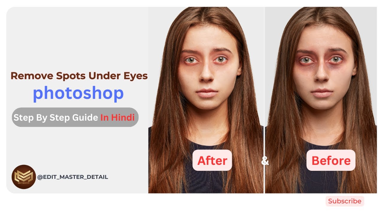 Remove Under Eye Spots: Photoshop's Hidden Secret - YouTube