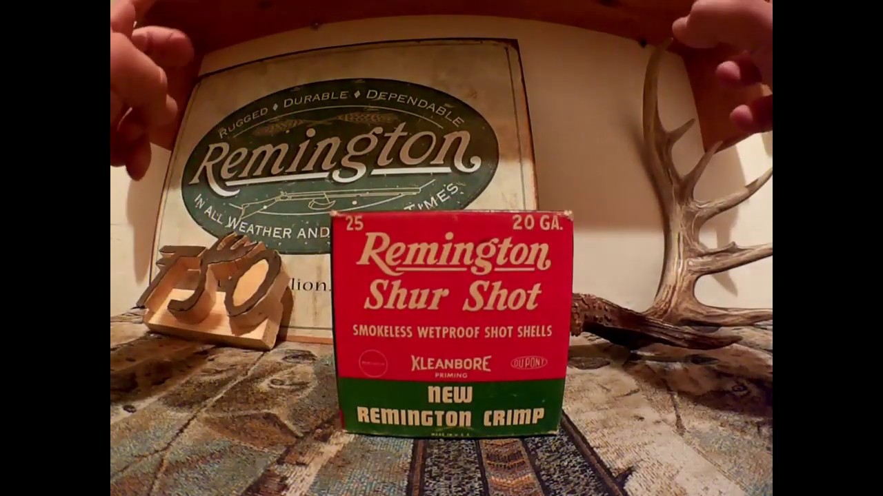 Remington Sure Shot: Vintage ammo box! - YouTube