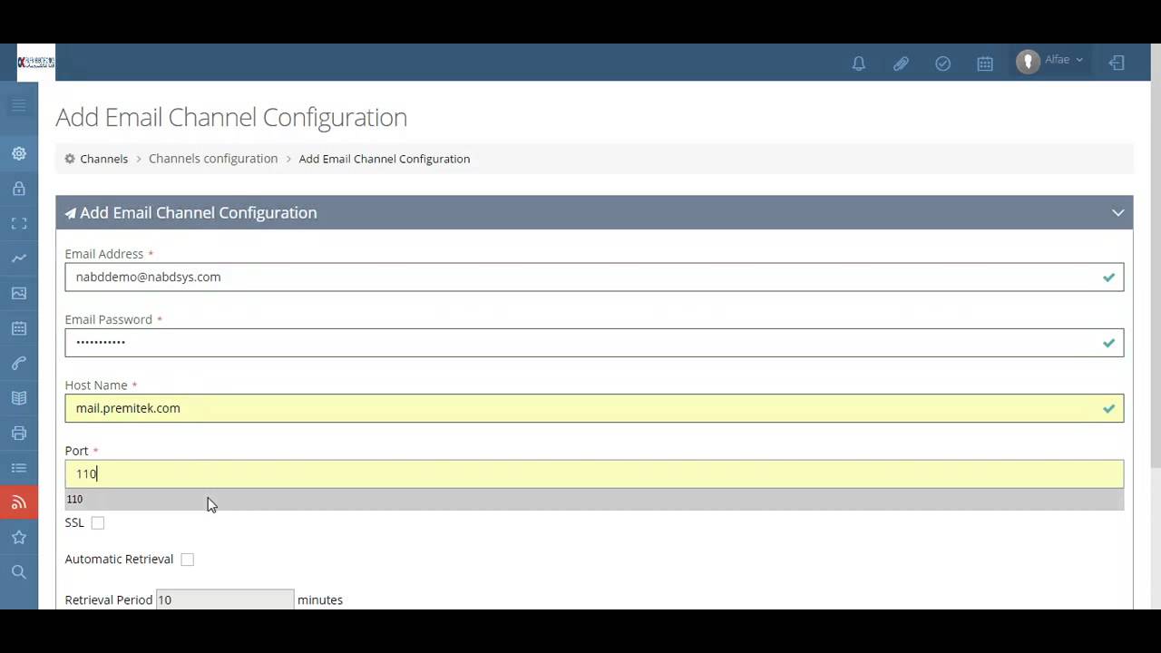NABD System Tutorial - Setting Up Your Email Channel (Manual) - YouTube