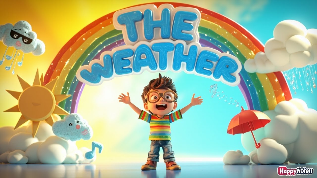 The Weather Song ☀️🌧️☁️ ️ | Learn About Sunny, Rainy, Cloudy & Snowy ...