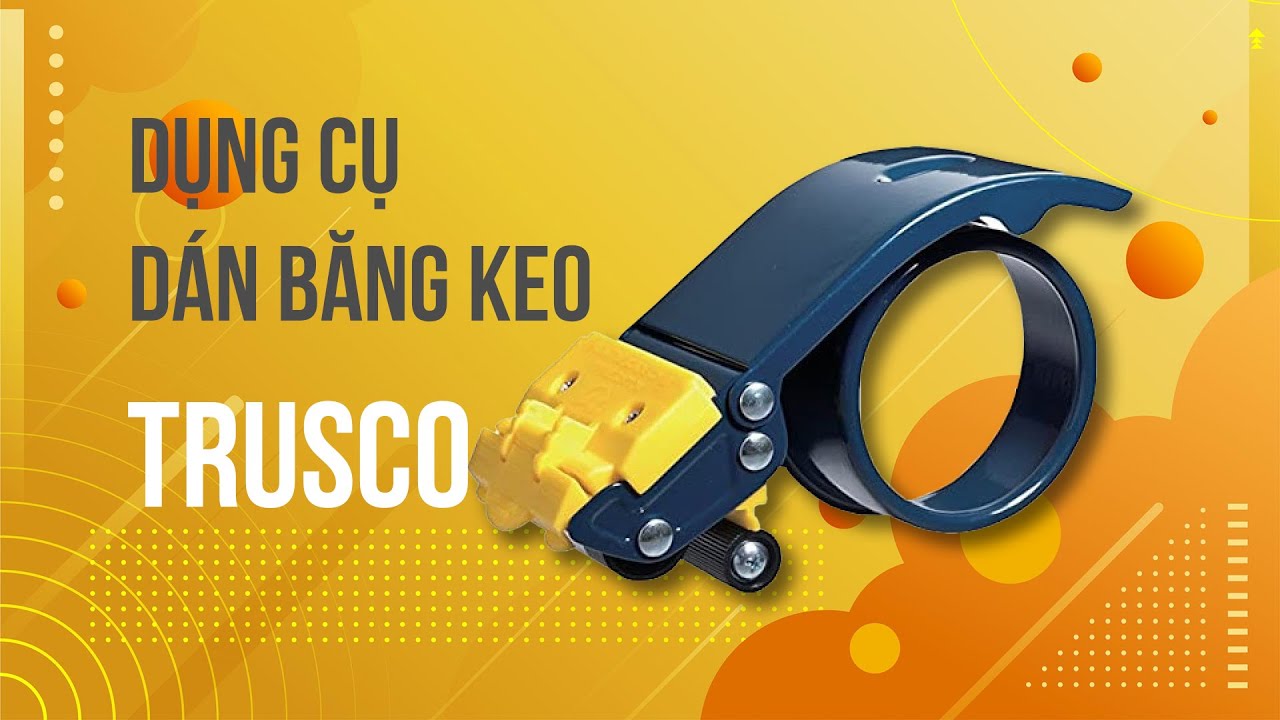 Review dụng cụ dán băng keo Trusco TEX made in Japan - YouTube