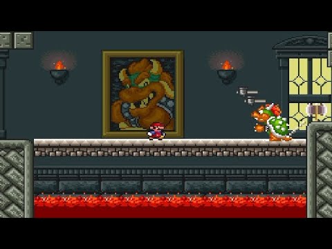 smb (snes) 8-4 on retroarch - YouTube