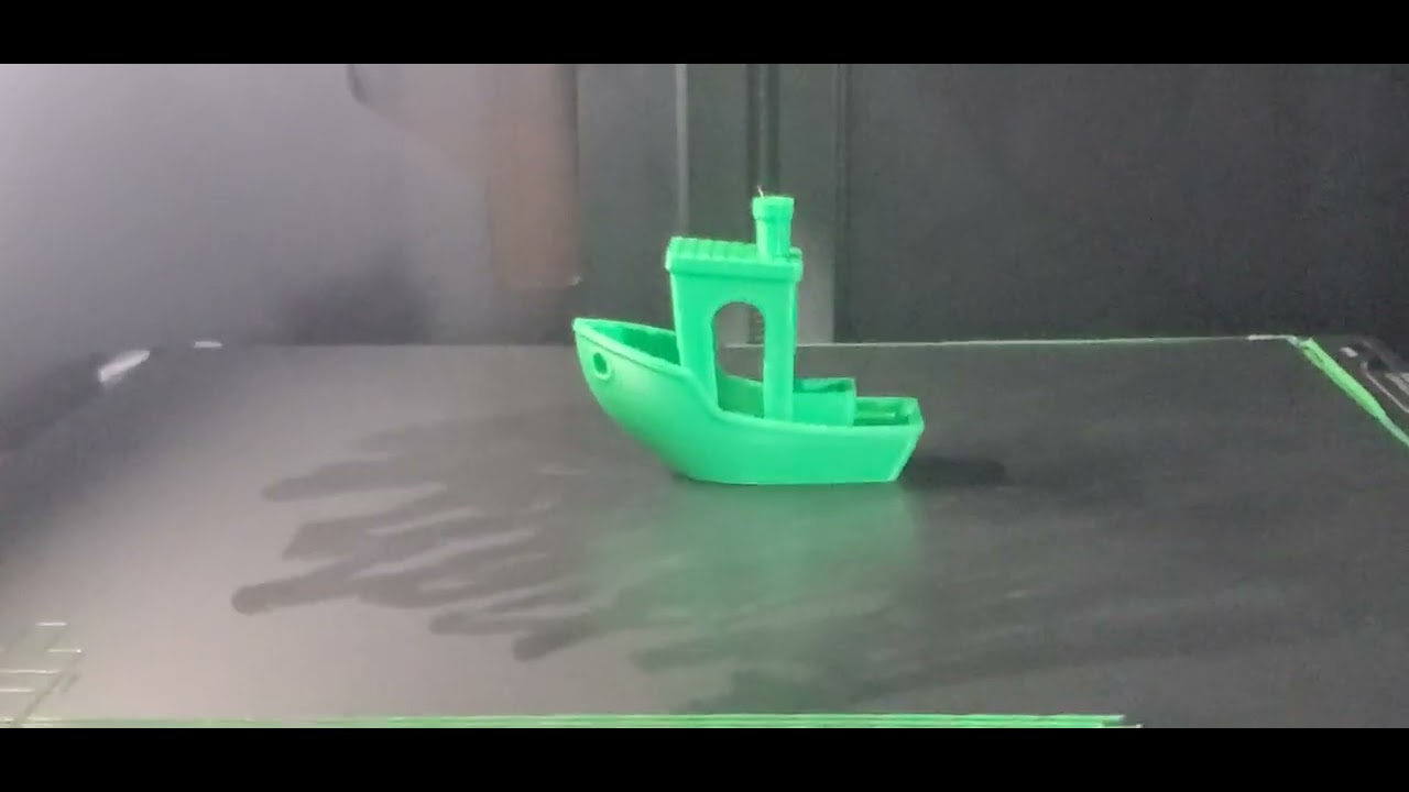 Bambu Lab x1 Carbon 3D printer! My 1st print! Part 2. Finished! Green ...