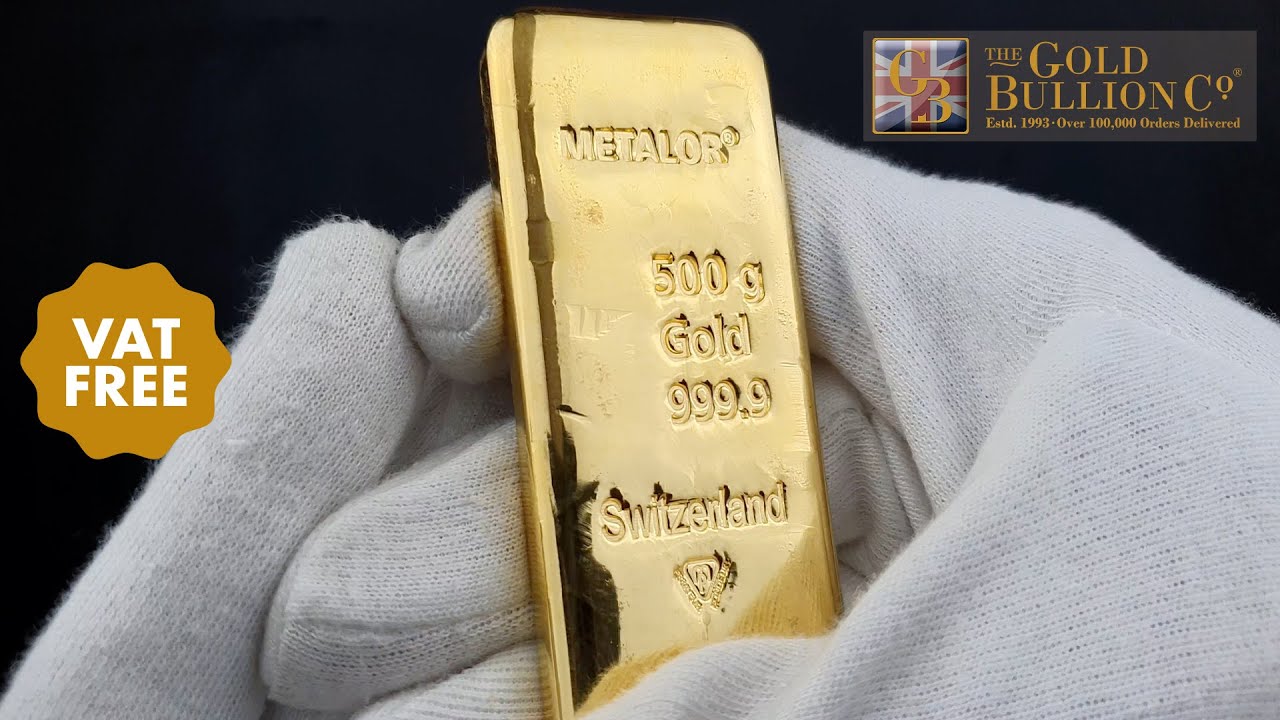 500g Metalor Gold Cast Bar I Buy Now - YouTube