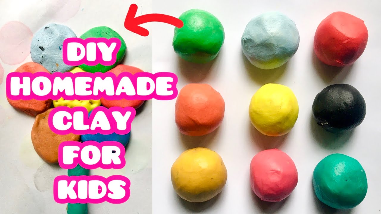 DIY HOMEMADE CLAY FOR KIDS | Easy Clay Making Without Glue | Homemade ...