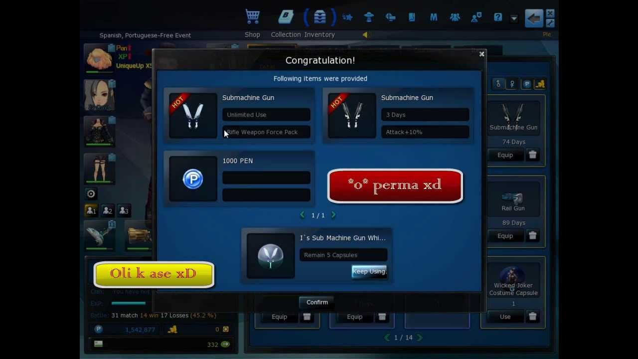 S4 League 160k de Pen "I's Capsules"Submachine Gun white - YouTube