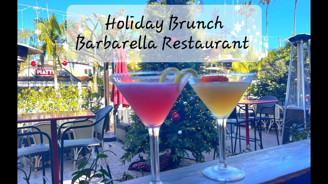 Holiday Brunch at Barbarella Restaurant in La Jolla - YouTube