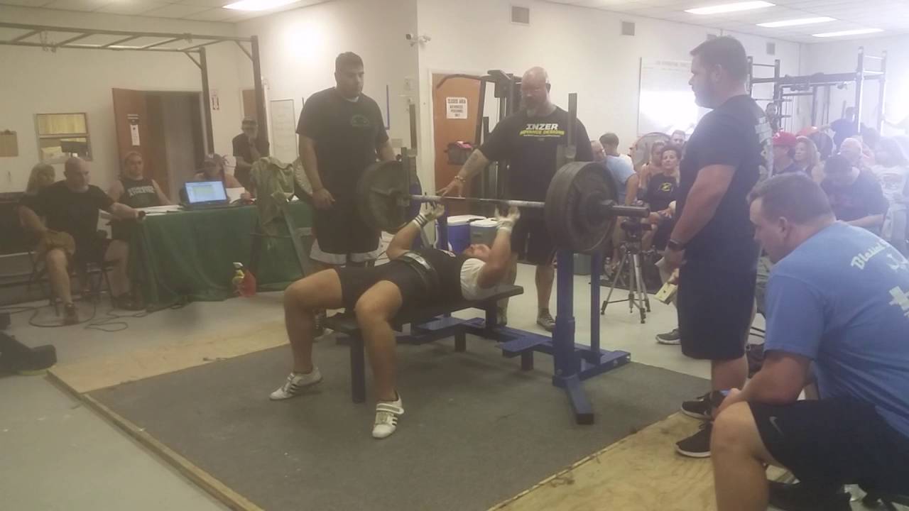 350 lb bench press Apa powerlifting - YouTube