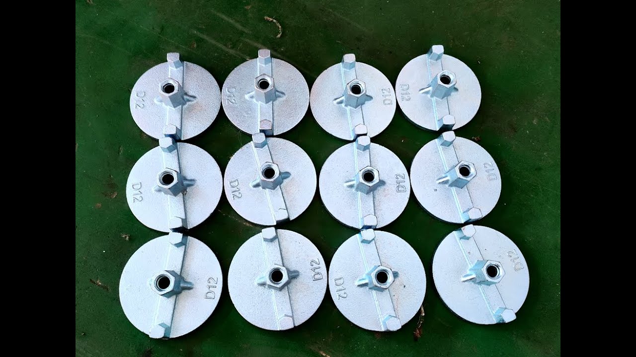 WRK casting iron D12 tie rod wing nut - YouTube