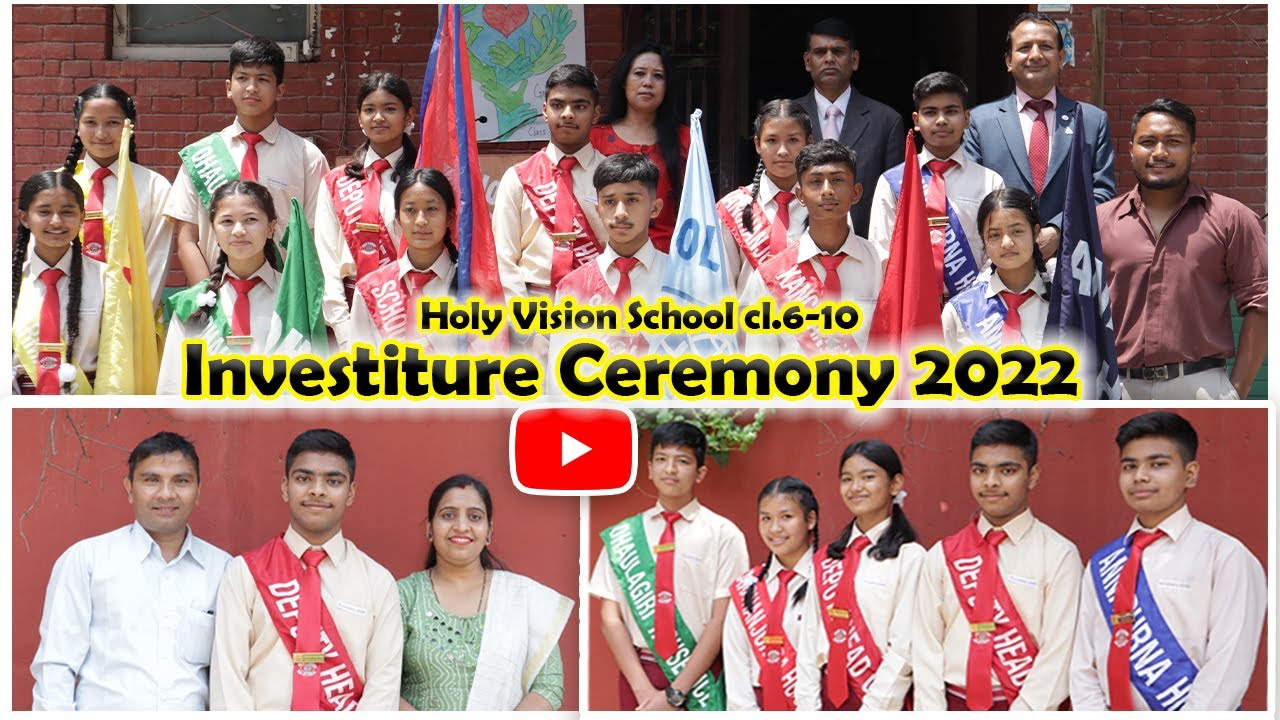Investiture Ceremony 2022 | Holy Vision School | Class 6 to 10 students ...