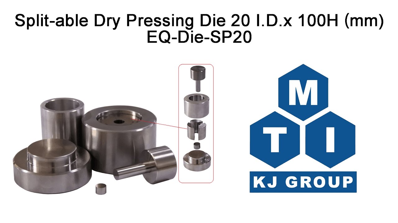 Split-able Dry Pressing Die 20 I.D.x 100H（mm) - EQ-Die-SP20 - YouTube