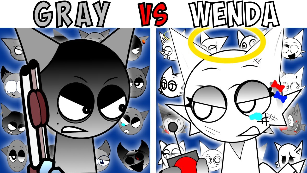 ALL GRAY VS WENDA TEST | FNF Character Test | Gameplay VS Playground ...