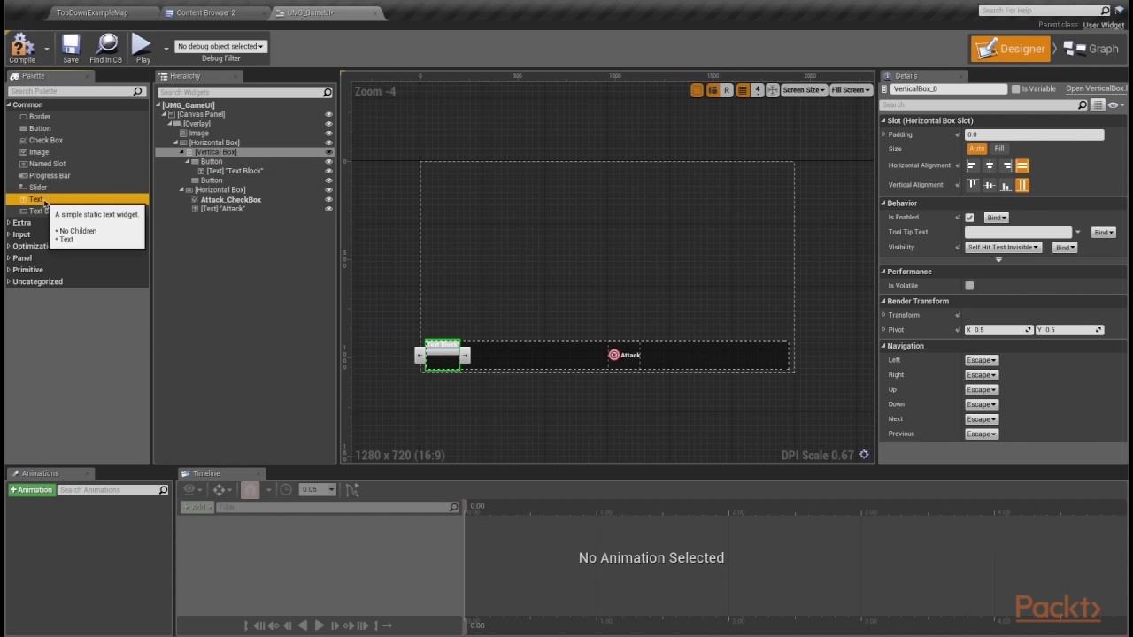 Building Unreal RTS Game: Add Killer Features : Laying Out RTS-Style UI Using UMG | packtpub.com ...