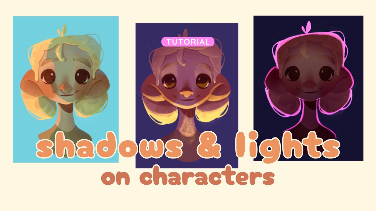 tutorial shadows & lights on characters 🌞 - YouTube