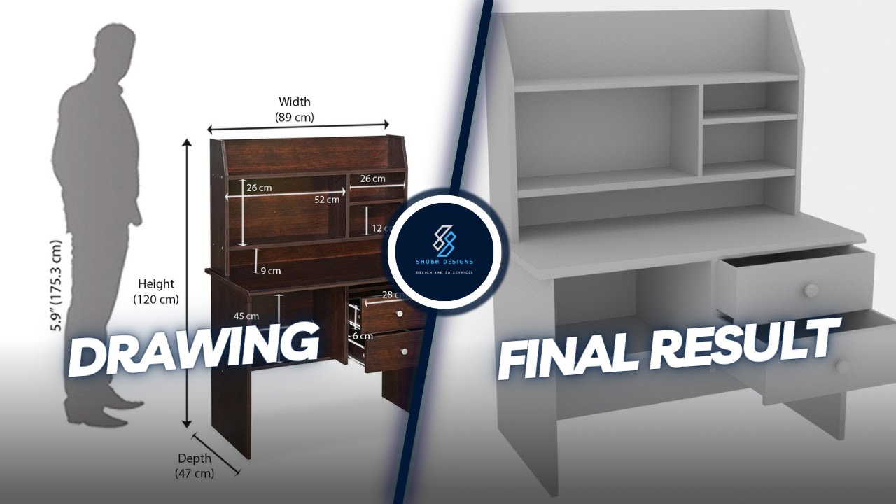 3d modelling study table (from Nilkamal) in 3ds Max - YouTube