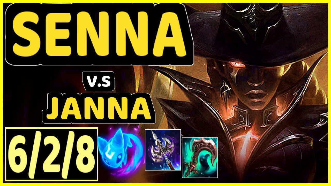 VANDER (SENNA) vs JANNA - 6/2/8 KDA BOTTOM SUPPORT GAMEPLAY - EUW ...