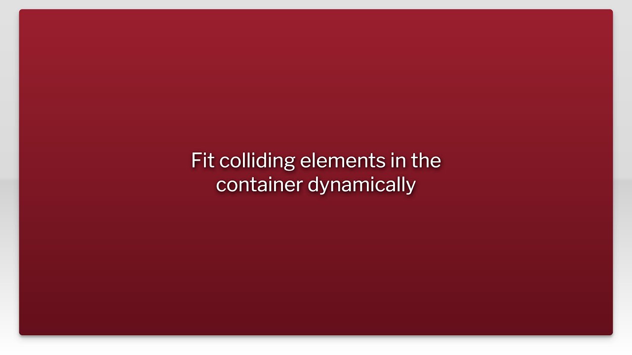 Fit Colliding Elements In The Container Dynamically Youtube