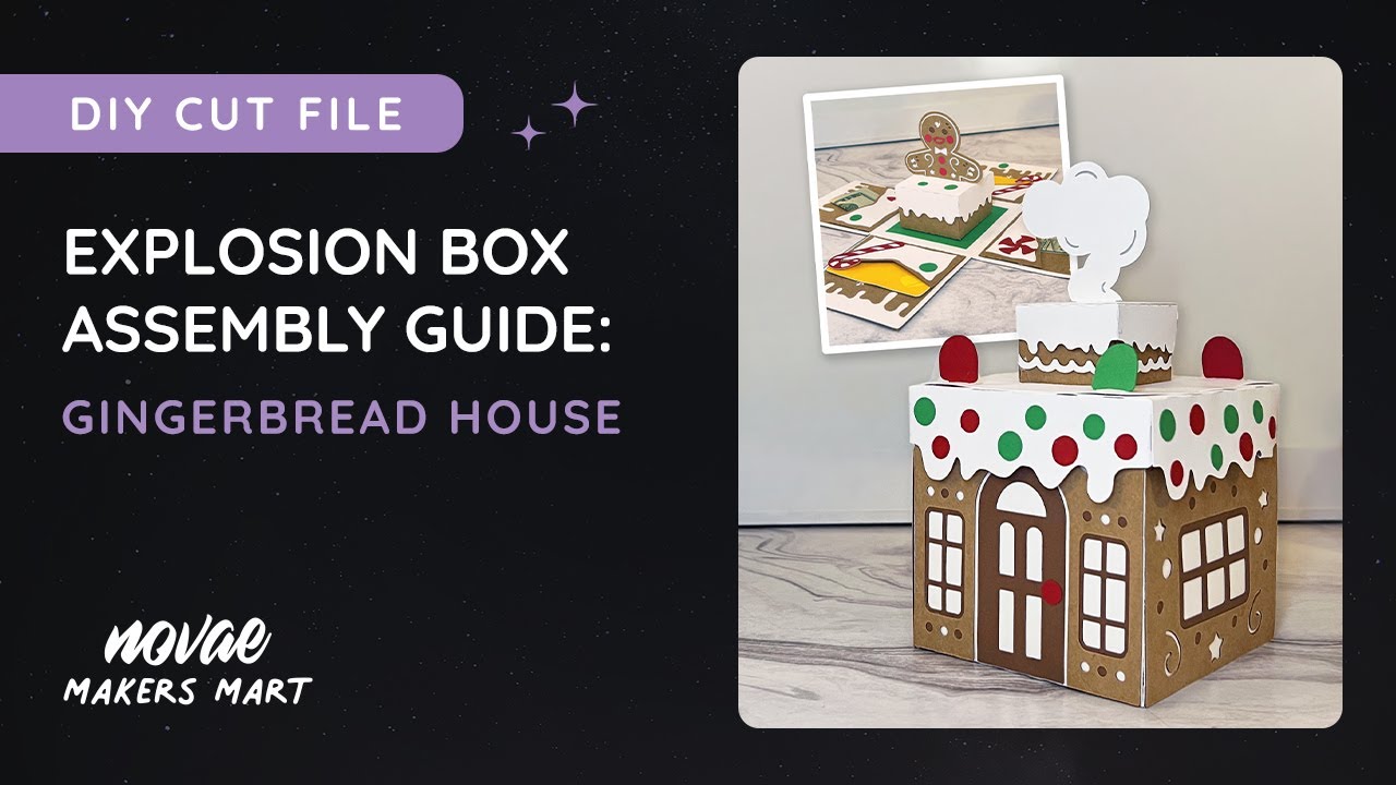 Gingerbread House Explosion Box Gift Card Money Holder | DIY Holiday ...