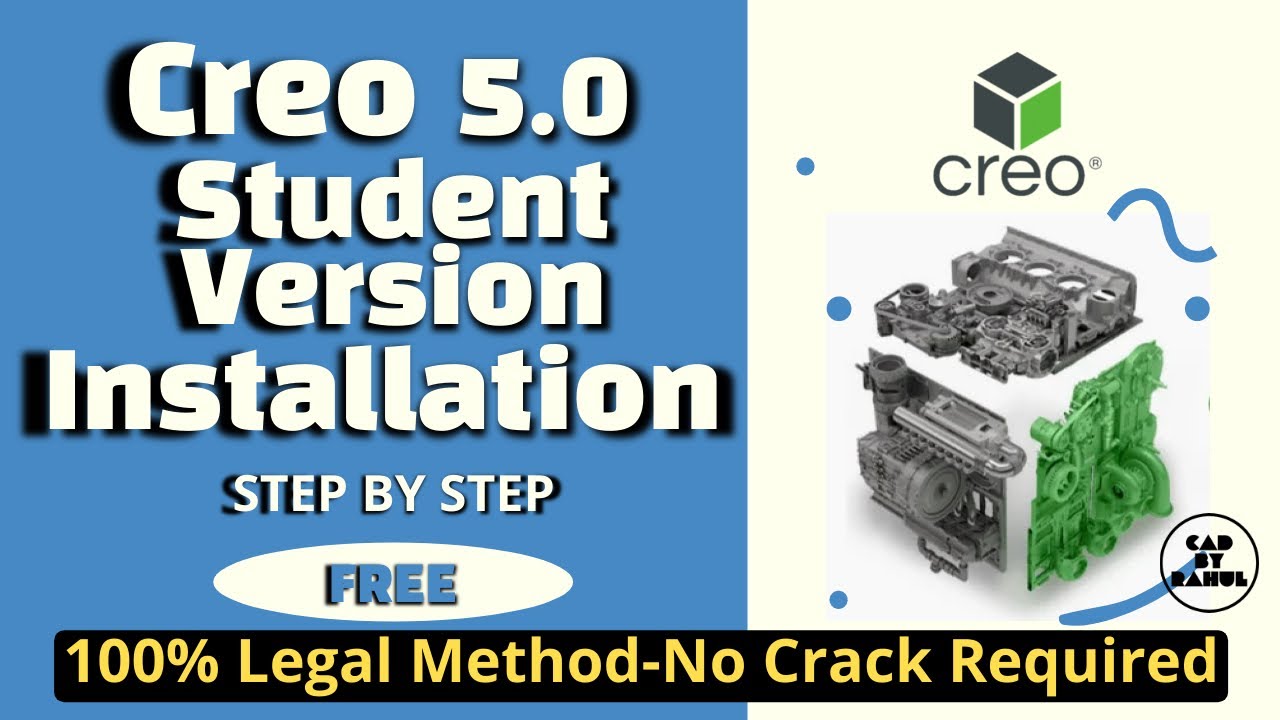 How To Download & Install Creo 5.0 Paramatric Student Version FREE ...