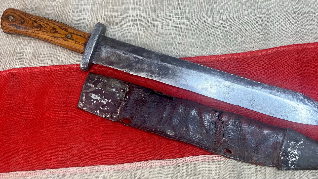 American Civil War Southern Blacksmith Fighting Knife - YouTube