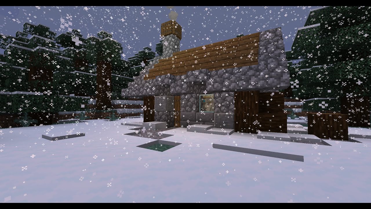 How To Build Starter House In Minecraft ( Taiga Version ) - YouTube