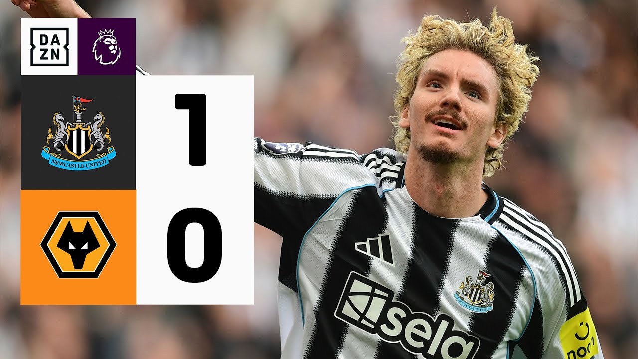 Newcastle vs Wolverhampton (1-0) | Resumen y goles | Highlights Premier ...