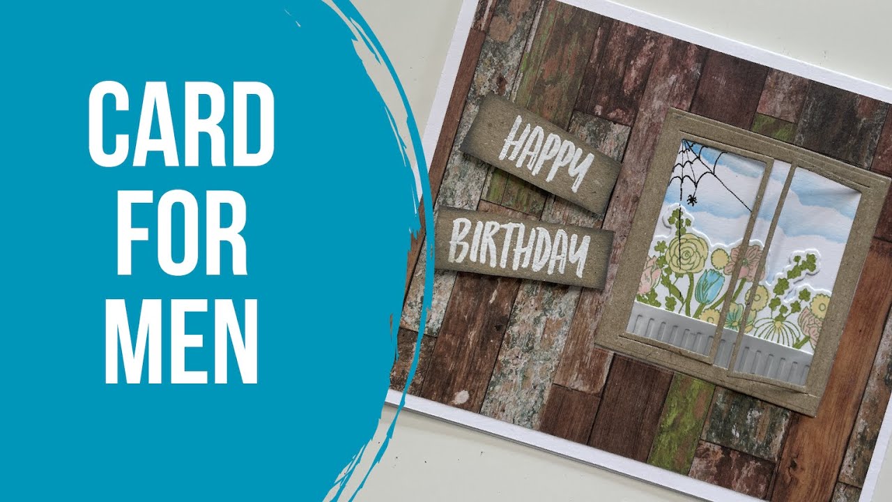 Card for Men - Masculine Greeting card idea - YouTube