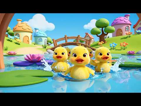 Cinco Patitos Reman, Reman, Reman | Canciones de Agua y Rimas Infantiles
