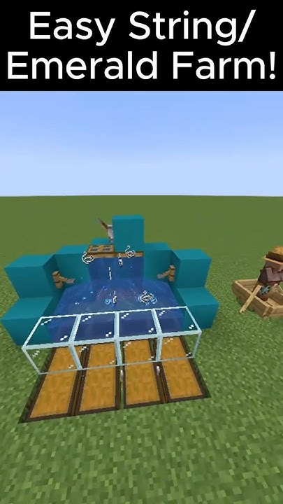 EASIEST EMERALD FARM FOR BEGINNERS! #minecraft - YouTube