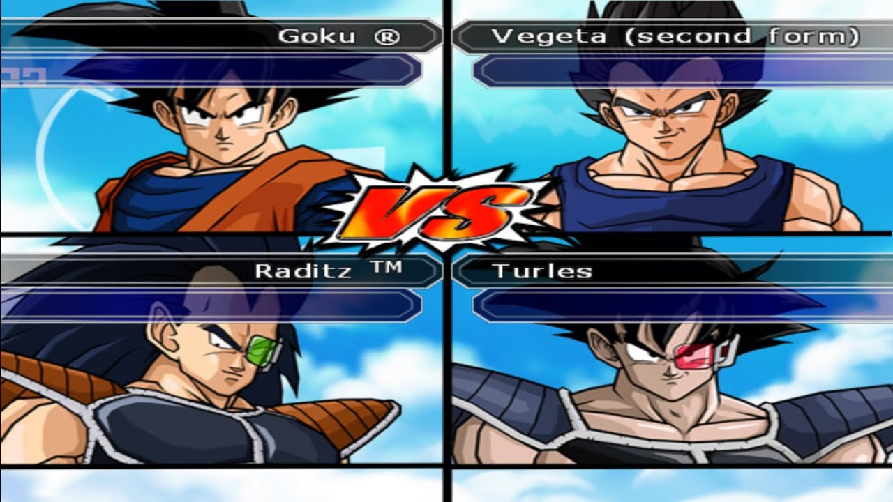 Vegeta and Goku vs Raditz and Turles BT2 (hardest level) - YouTube