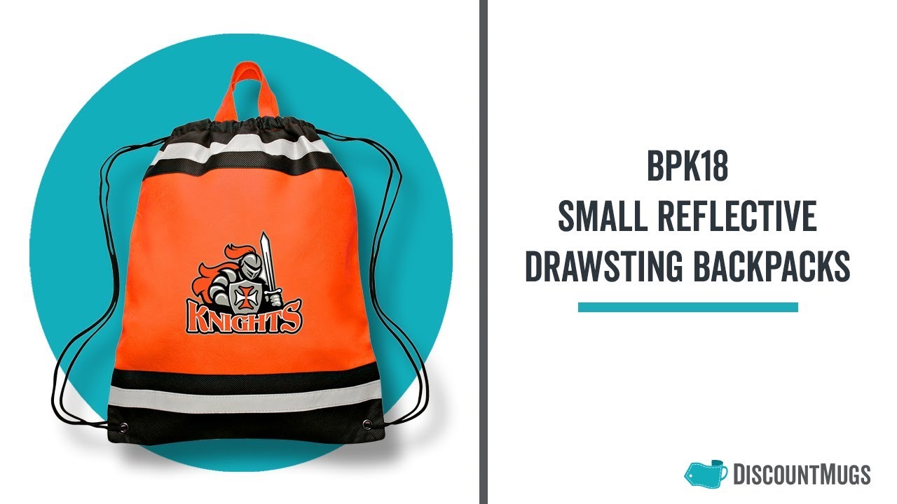 Printed Small Reflective Drawstring Backpacks - YouTube