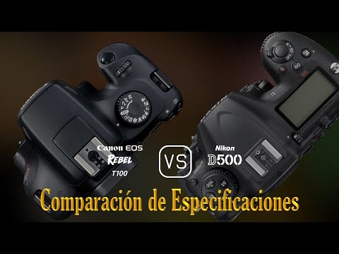 Canon EOS Rebel T100 vs. Nikon D500: Una Comparación de ...