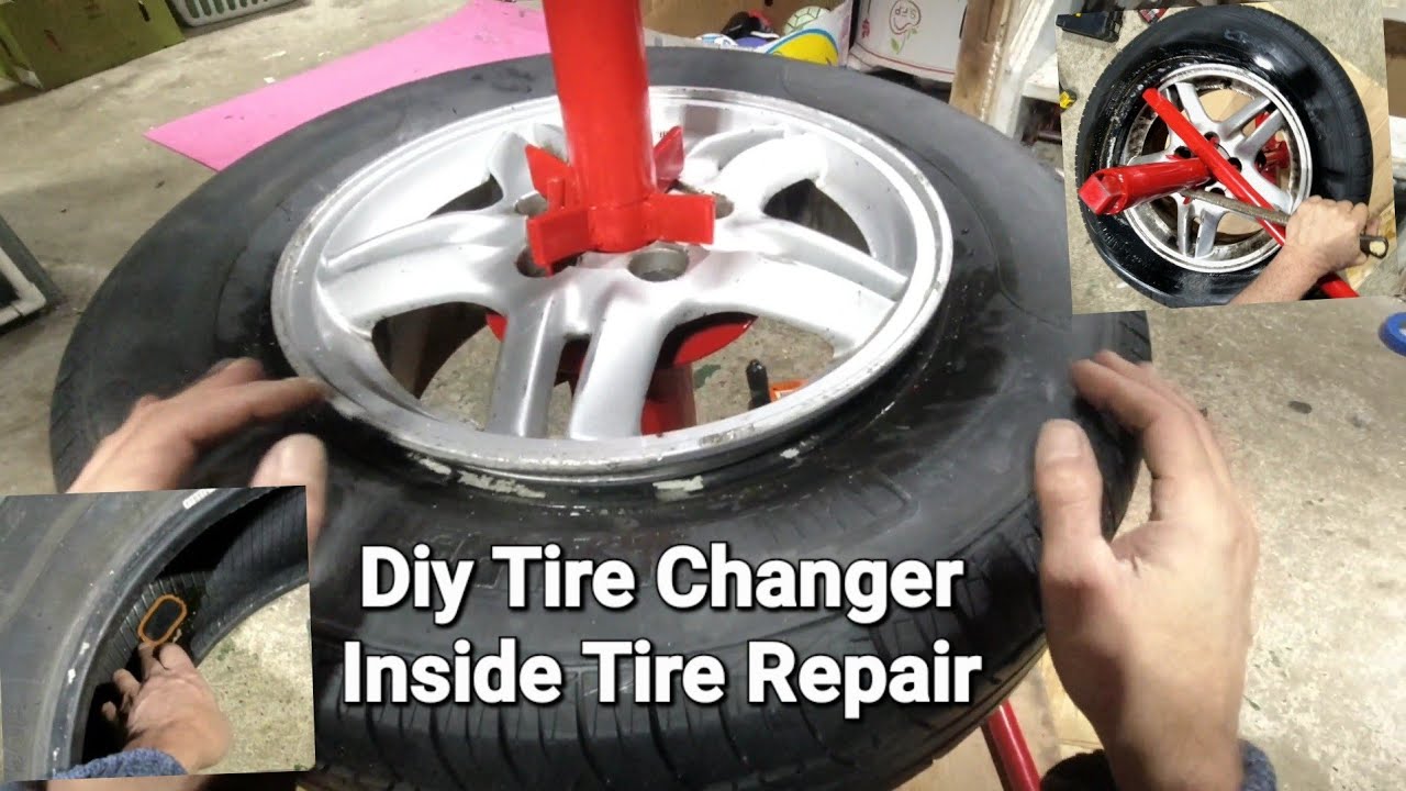 How To Remove Tire From Rim & Install It, DIY Repair Hole In Side Of ...