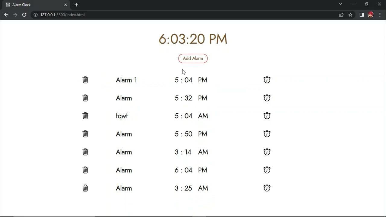 Alarm Clock Project - YouTube