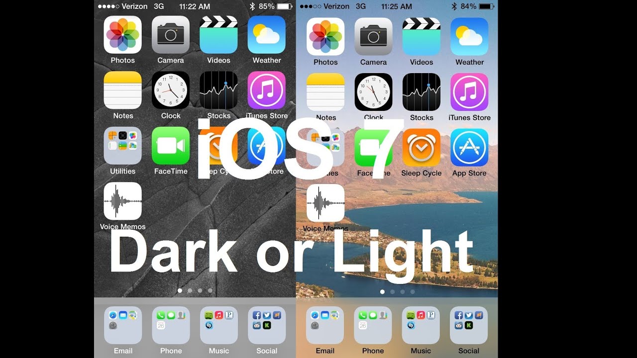 iOS 7 Dark Font - YouTube
