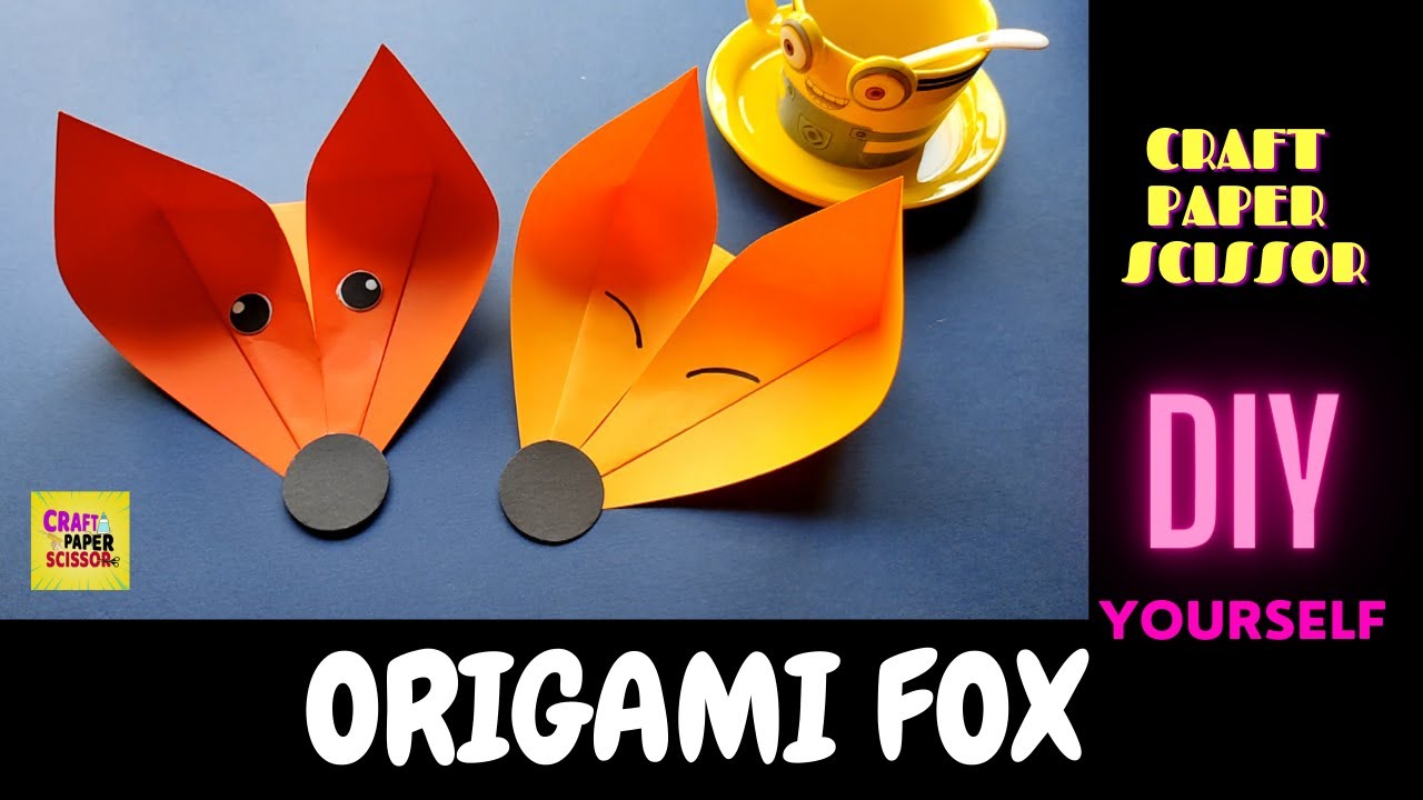 FOX | Easy Origami Fox Tutorial | How to make an easy paper fox | DIY ...