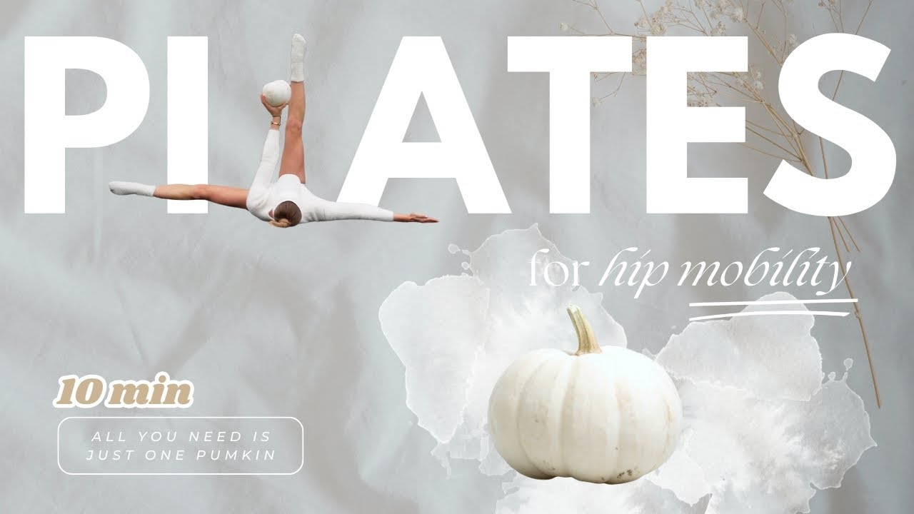 10 MIN hip mobility pilates workout //Halloween edition (with pumpkin ...