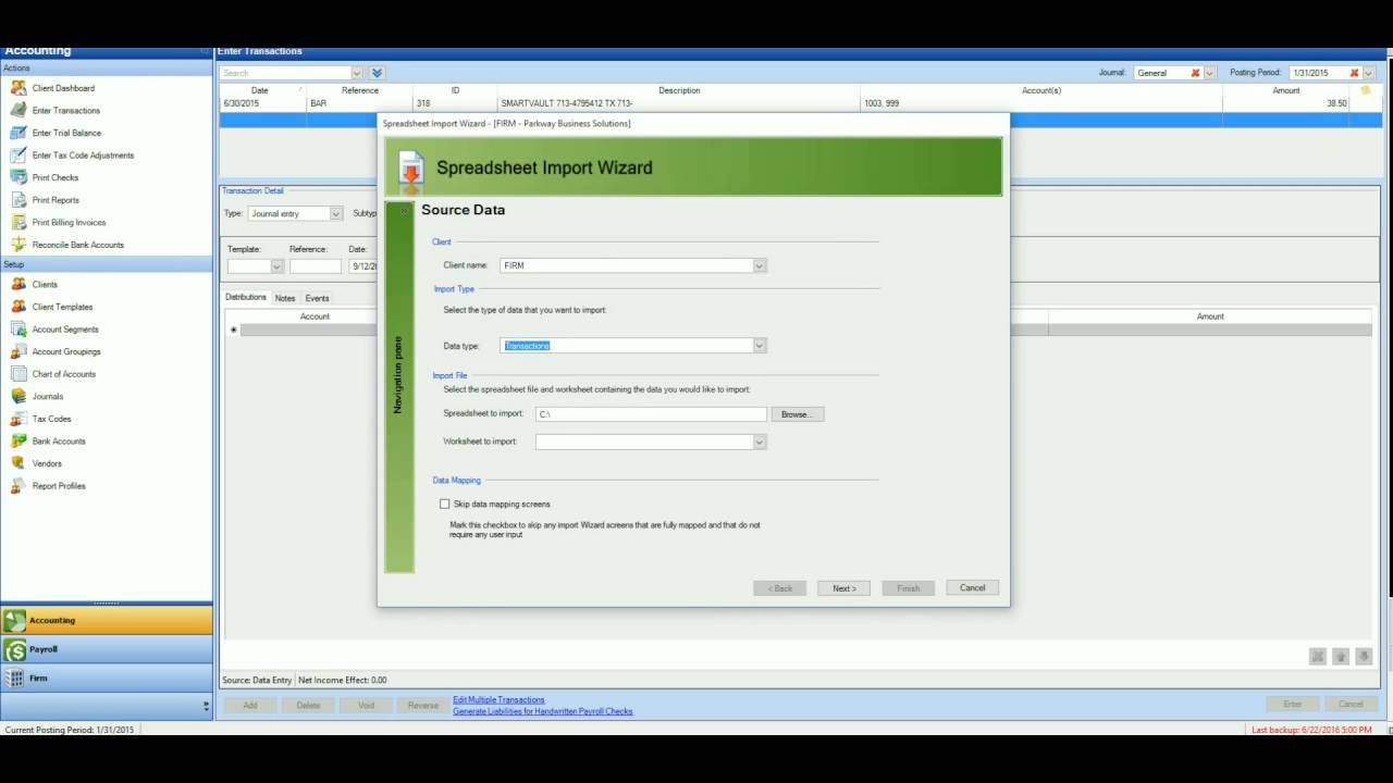 Importing Data into Accounting CS with Ledgersync - YouTube
