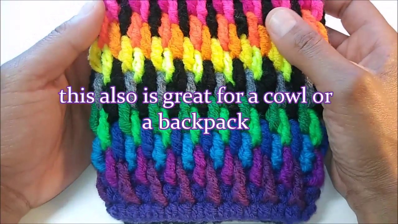 triple crochet stack: learn how to crochet in the round - YouTube
