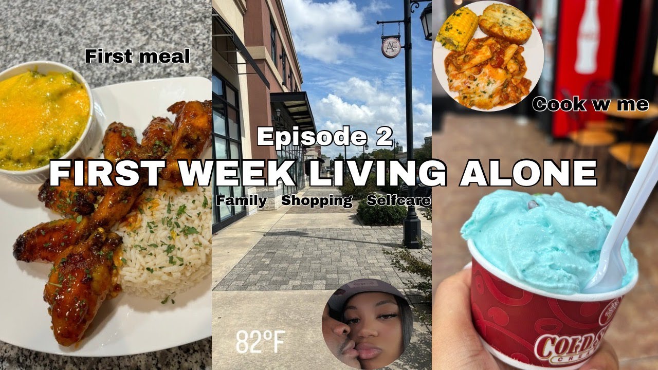 EP.2 | FIRST WEEK ALONE IN OUR PLACE | cook w me + self care + shopping ...