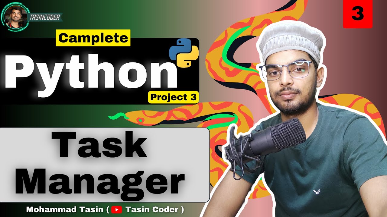 "Build a Task Manager with Python" | Python Projects for Beginners ️ ...