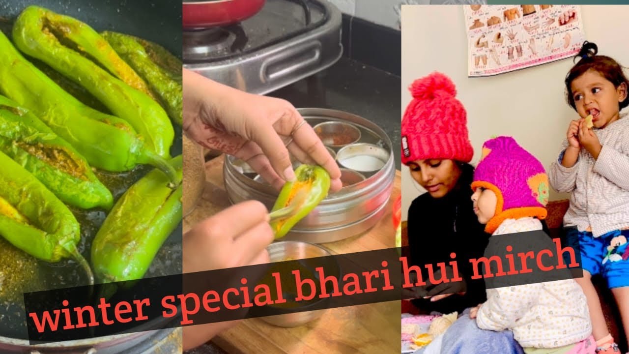 Winter special bhari hui mirch recipe || #lazy day#bhari mirch || vlog ...