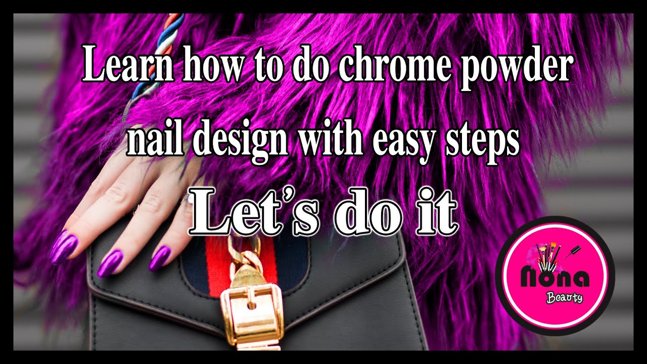 How to Use chrome powder | Nail Art At Home | Nails | Nail Art | Nail ...